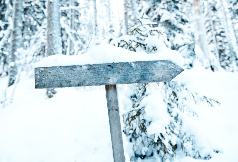 Empty winter sign stock image. Image of beauty, wintry - 17601295