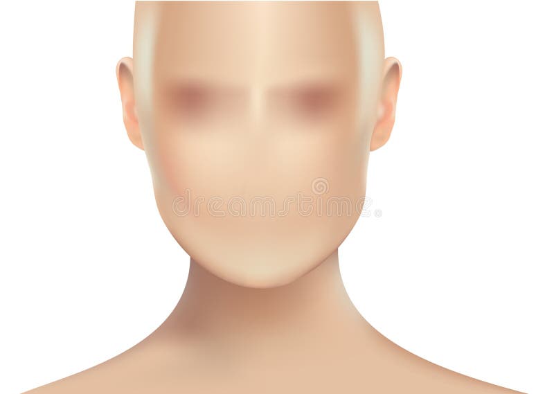 Empty Womens Face stock vector. Illustration of girl - 54580998