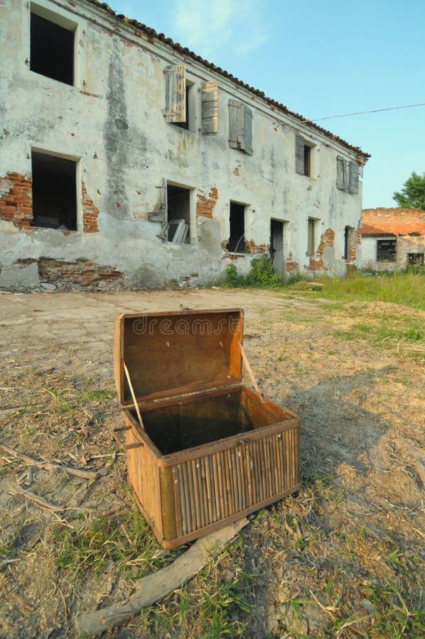 Abandoned Carton Boxes on Steel Racks Stock Photo - Image of logistics ...