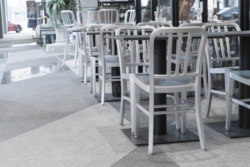 Empty wood chair stock image. Image of decor, restaurant - 93523419