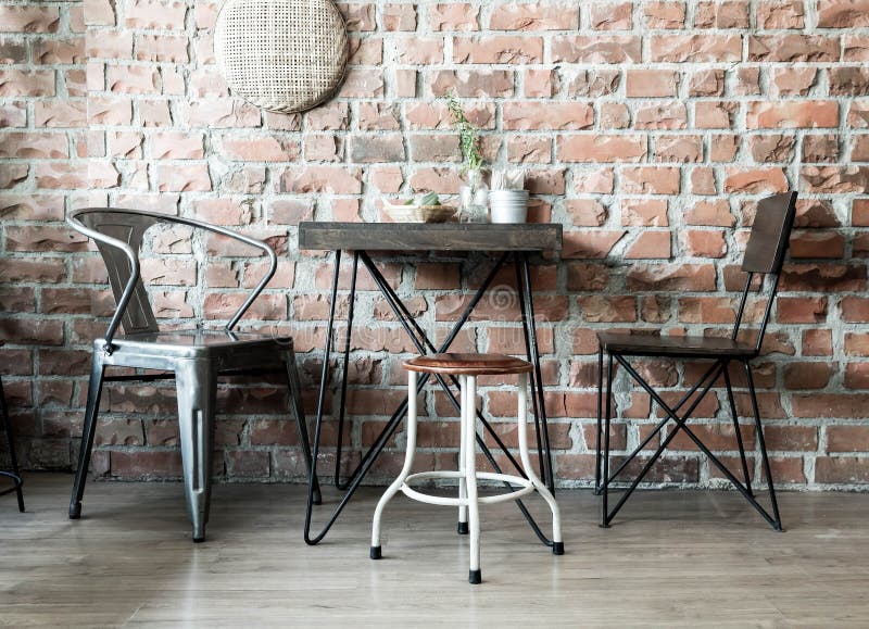 Empty Wood Chair in Restaurant Stock Image - Image of empty, seating ...