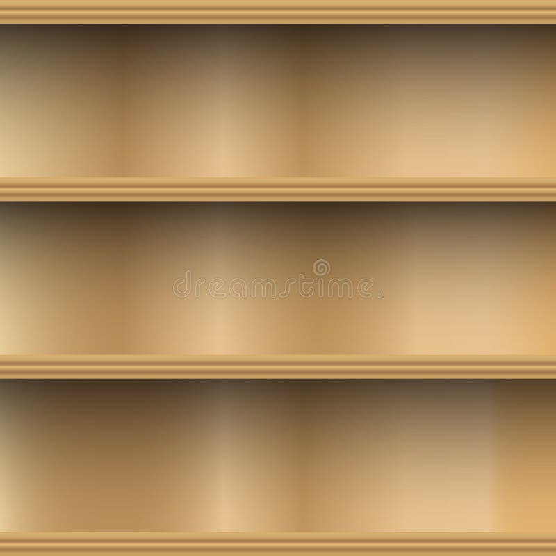 Empty Wood Shelf Decorative Stock Vector - Illustration of texture ...