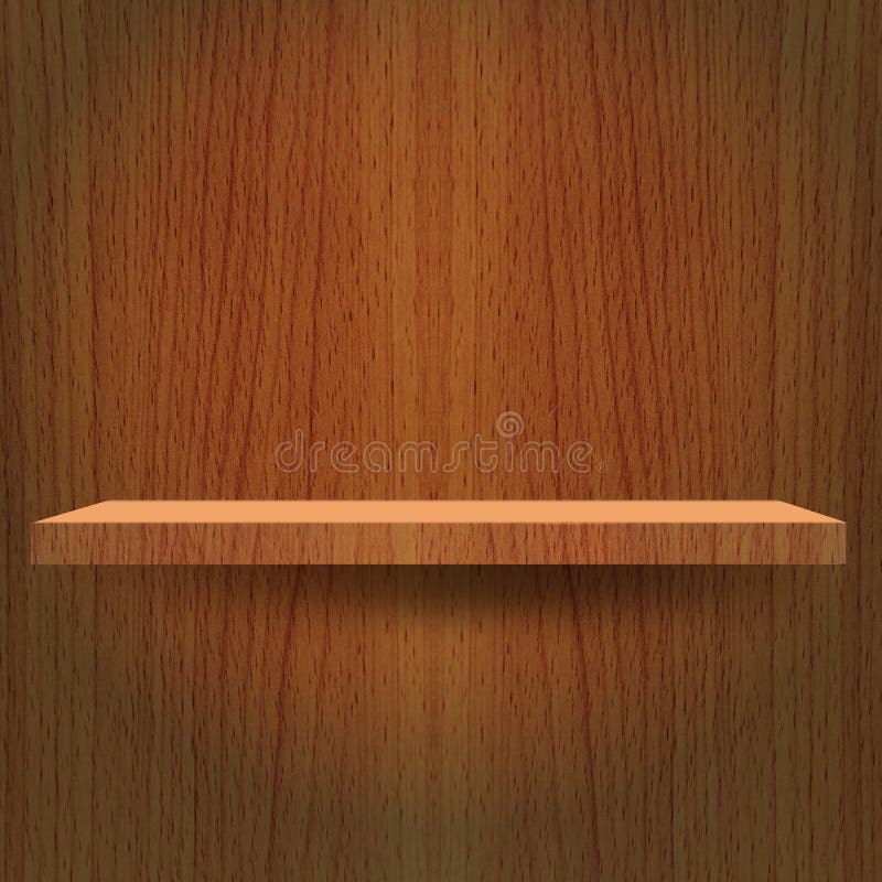 Empty wood shelf stock image. Image of home, gallery - 39044899