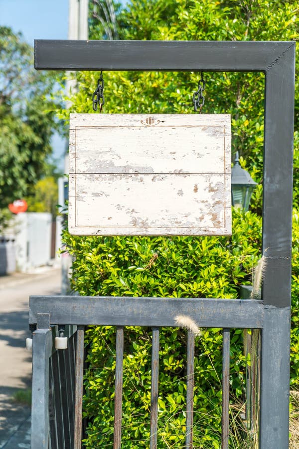 Empty wood sign hanging stock image. Image of barn, copy - 109165155