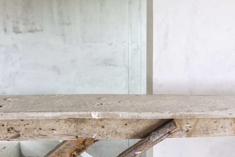 Empty Wood Table at House Construction Site Stock Photo - Image of mess ...