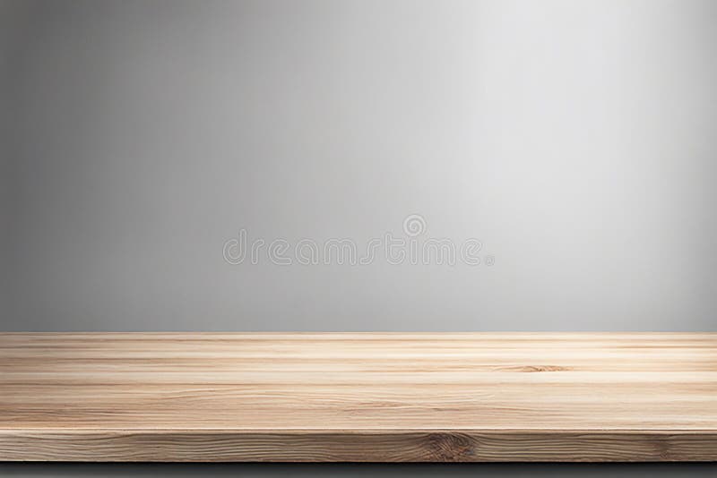 Empty Wood Tabletop or Counter with Display Product. Blur Image of ...