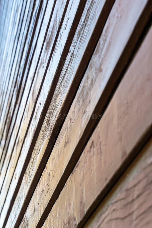 An Empty Wooden Background Made of Boards with a Various Receding ...