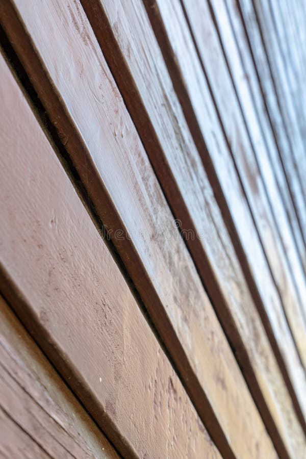 An Empty Wooden Background Made of Boards with a Various Receding ...