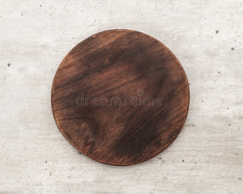 Empty Wooden Board Over Wooden Table with Copy Space Stock Photo ...