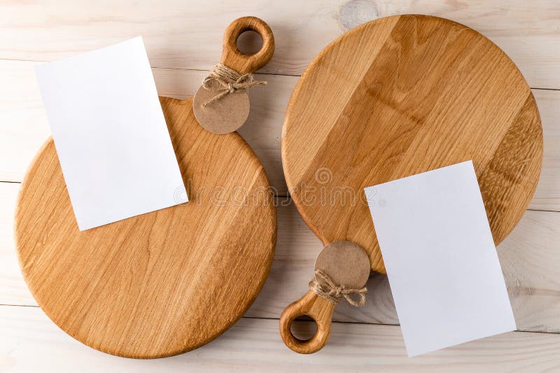 Empty Wooden Boards and a Frame with an Empty White Sheet of Copy Space ...