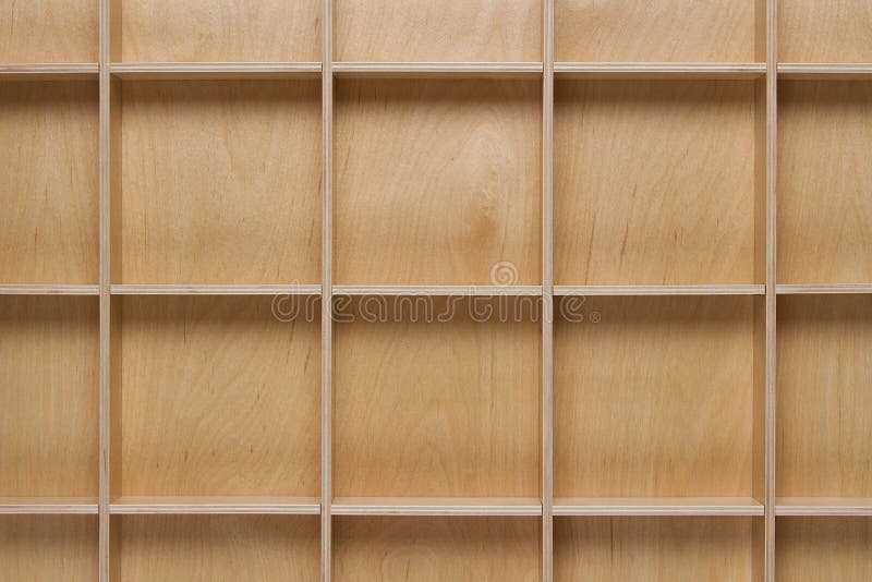 Empty wooden bookshelf stock photo. Image of crate, education - 25291404