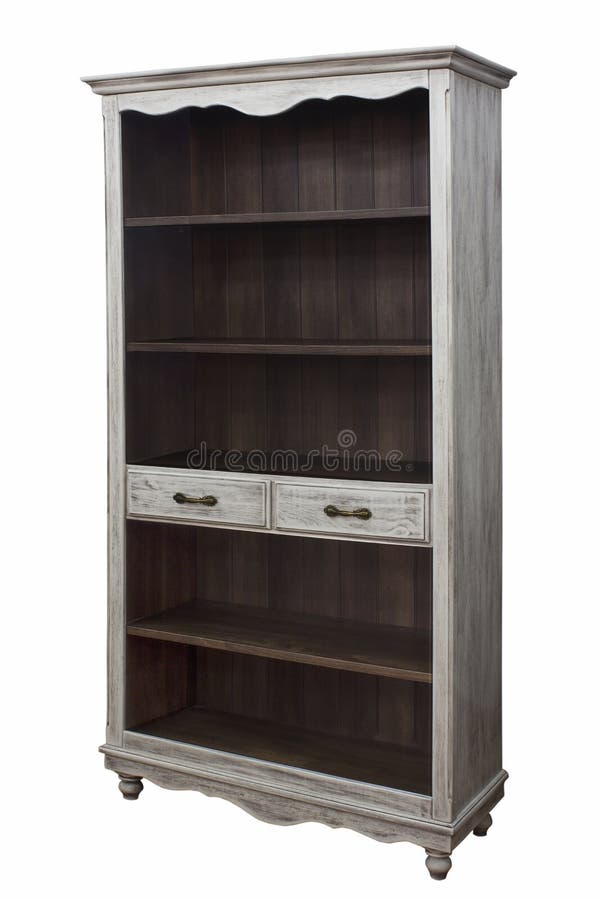 Empty wooden bookshelf stock photo. Image of market, clear - 79324018