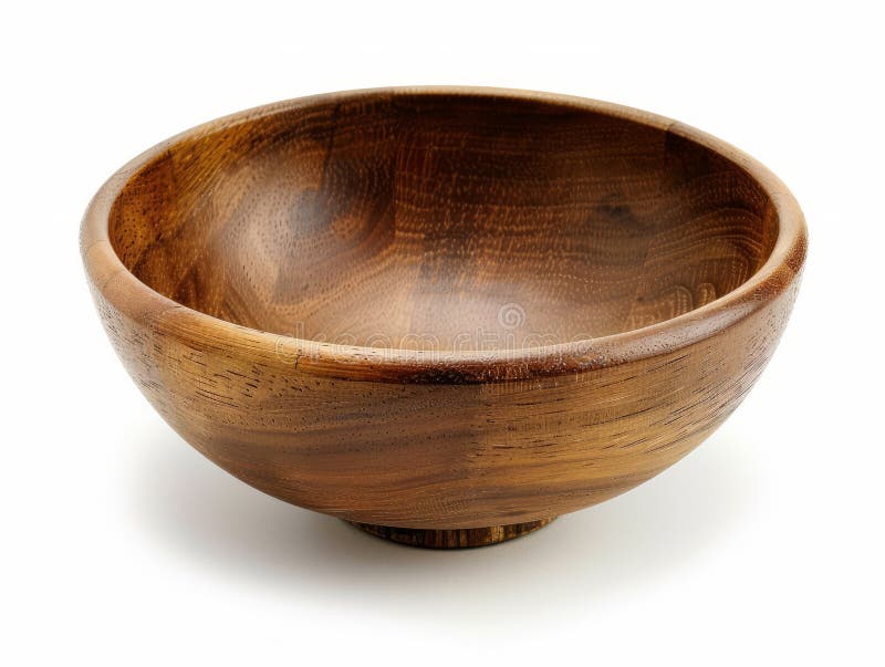 Empty Wooden Bowl. Handcrafted Rustic Wooden Bowl. Neural Network AI ...