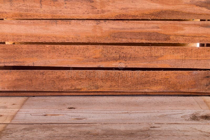 Empty Wooden Box on the Table Stock Image - Image of rustic, blank ...
