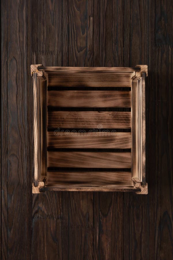 Empty wooden boxw stock image. Image of packaging, blank - 245808579