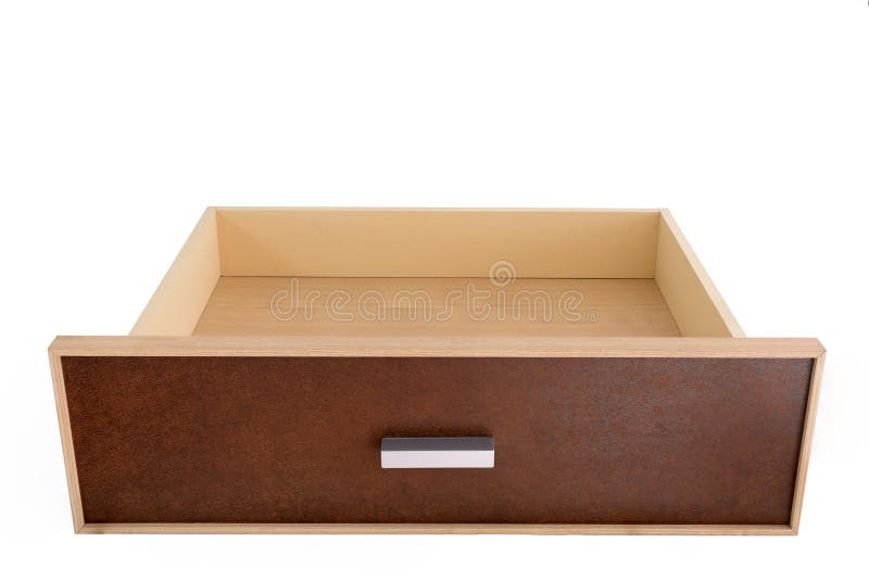 Top View Of Empty Open Drawer Stock Photo - Image of table, blank: 76055462