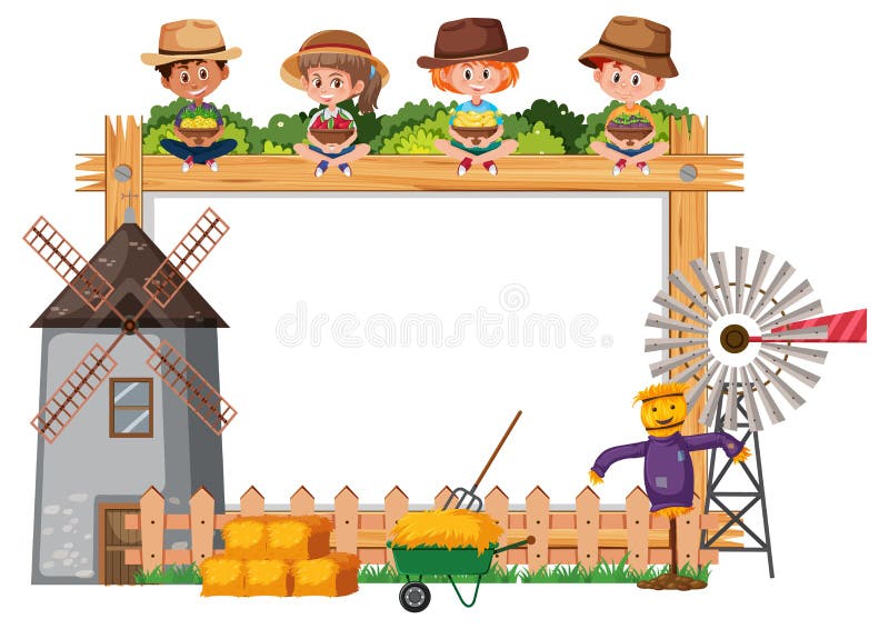 Clip Art Farm Frame Border Stock Illustrations – 324 Clip Art Farm ...