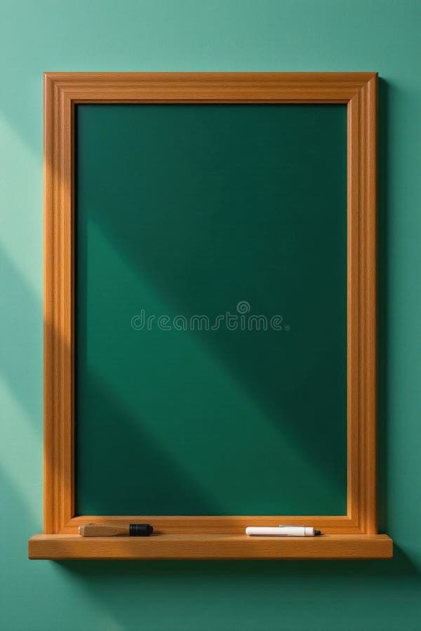 Empty Wooden Framed Blackboard Ready for Lessons, Frame, Education ...