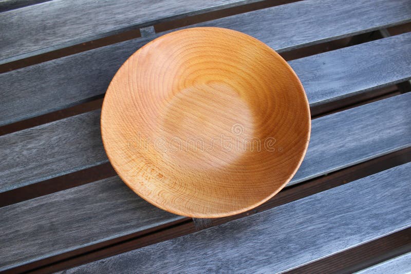 Empty wooden plates stock photo. Image of handmade, empty - 57516986