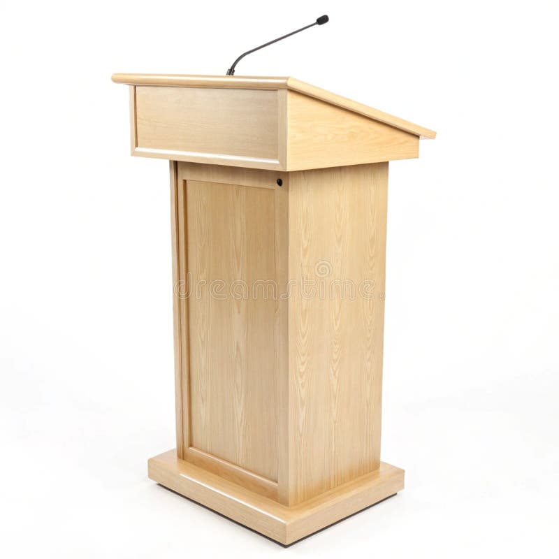 Empty Wooden podium stock illustration. Illustration of stage - 366951124