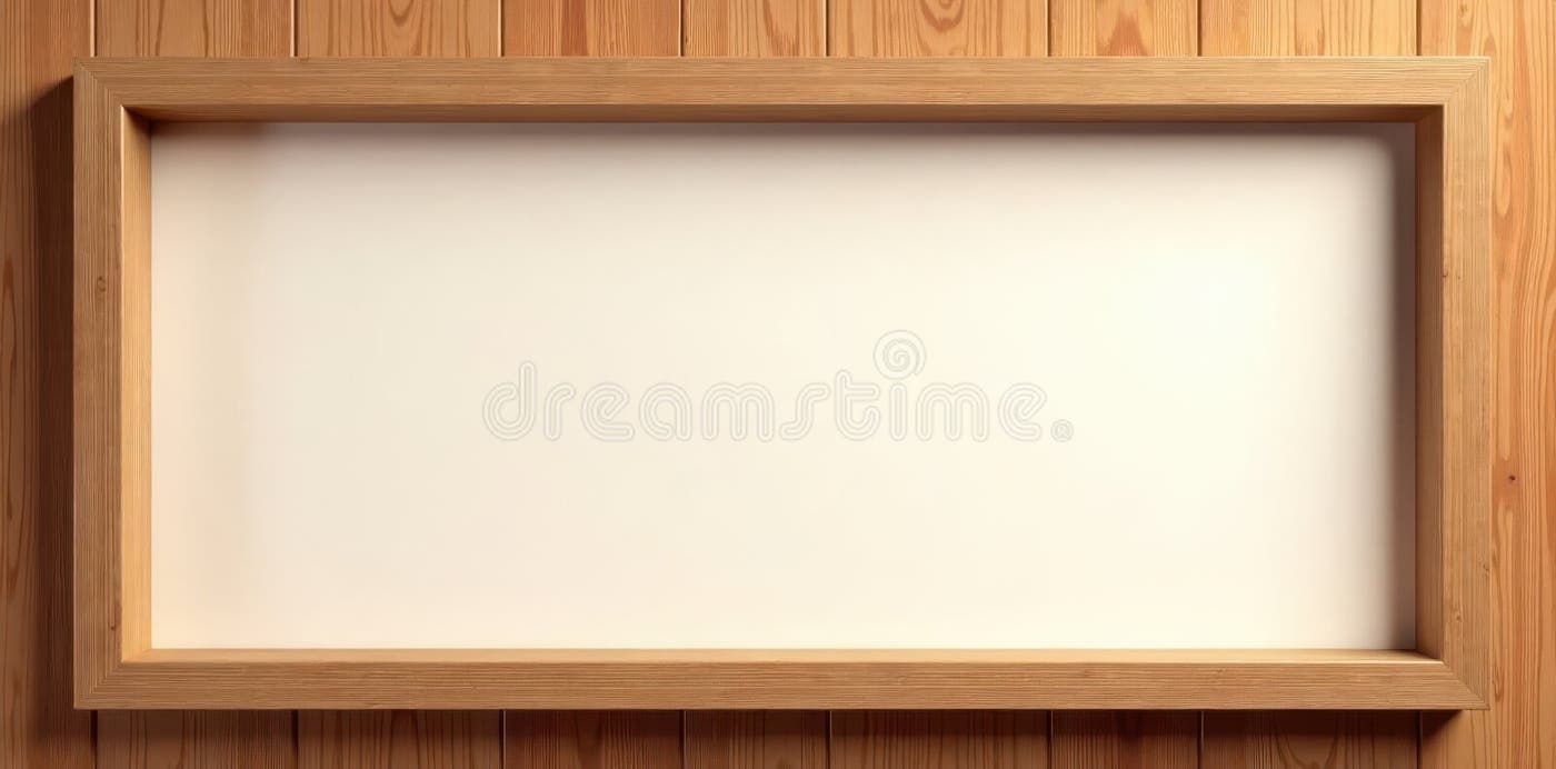 Wooden Rectangular Frame Clean Lines Stock Illustrations – 238 Wooden ...
