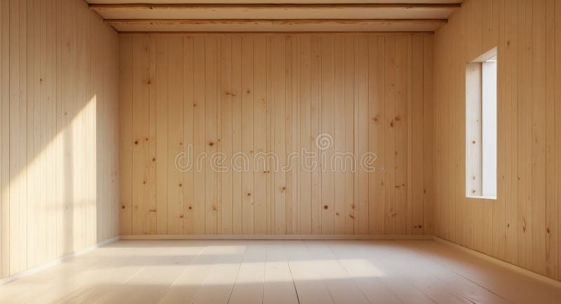 Empty Wooden Room Warm Lighting Textured Walls Stock Photos - Free ...
