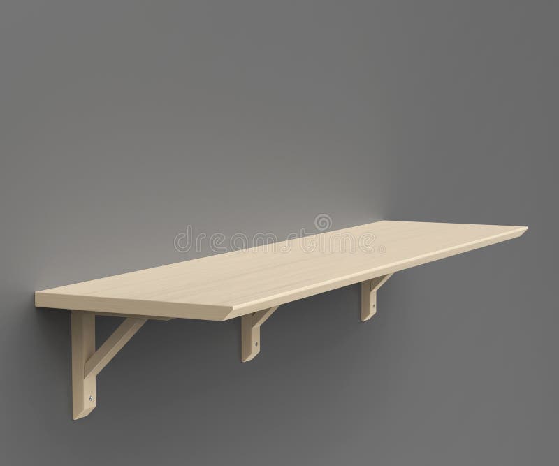 Empty wooden shelf stock illustration. Illustration of shelf - 273750839