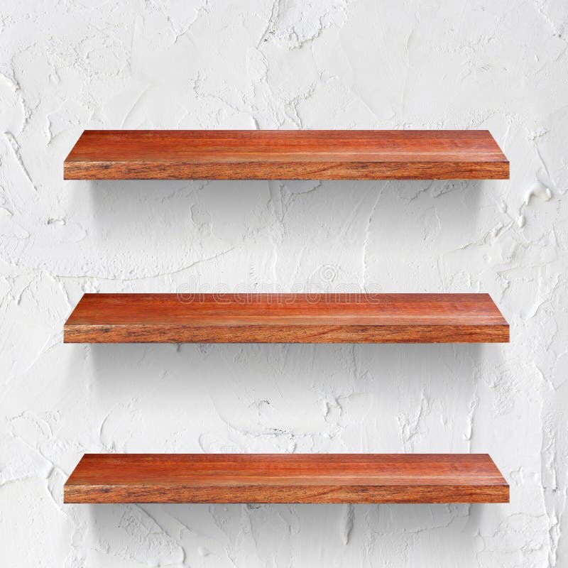 Wood shelf on wooden wall stock image. Image of decor - 25652827
