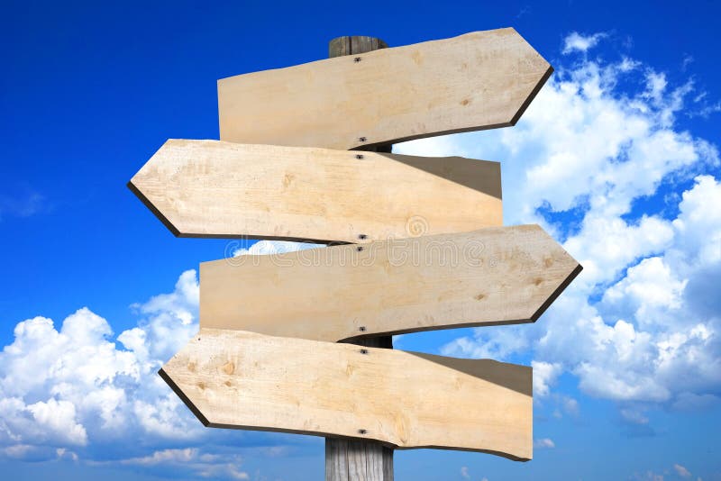 Four-way signpost stock photo. Image of guide, idea, multi - 2472038