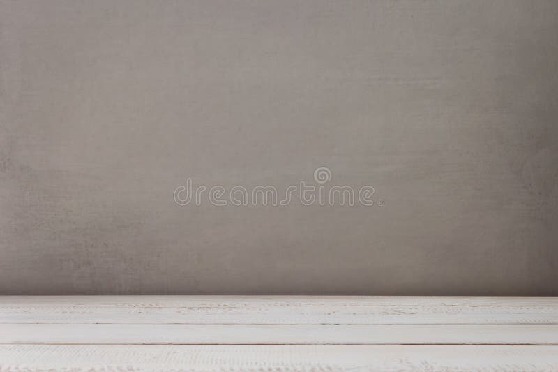 Empty Wooden Table in Front Stock Image - Image of concrete, empty ...