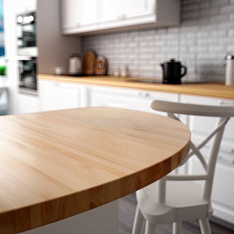 Empty Wooden Table with Dark Blue Smoke Background. Stock Illustration ...