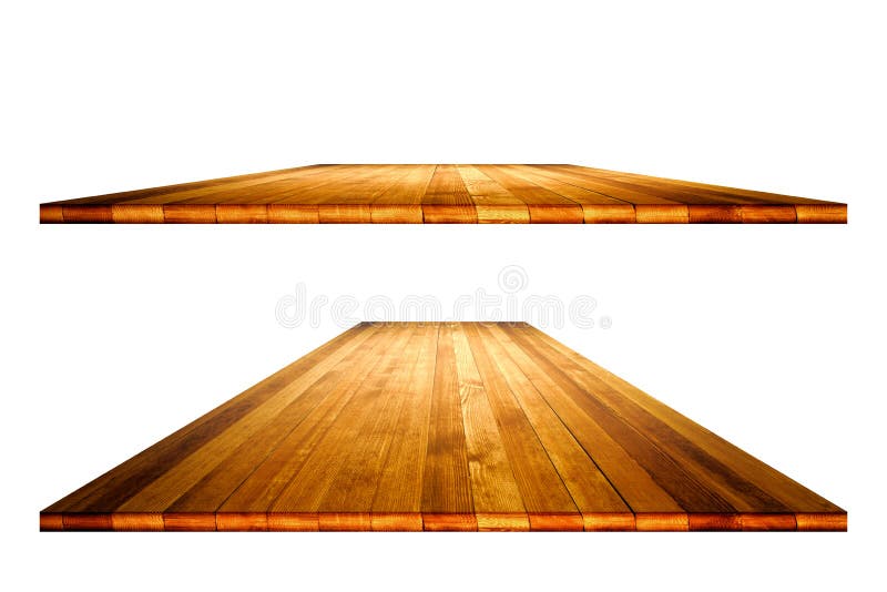 Empty Wooden Table Perspective with Clipping Path Stock Image - Image ...