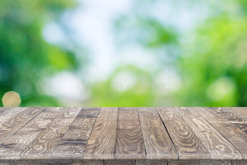 Empty Wooden Table Perspective for Product Stock Photo - Image of ...