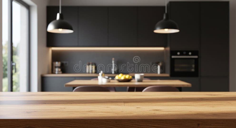 Wooden Modern Kitchen Table Stock Illustrations – 89,258 Wooden Modern ...