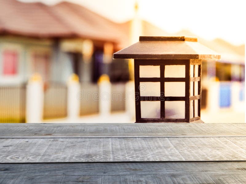 Empty Wooden Table Village Backdrop, Design Template, Project House ...