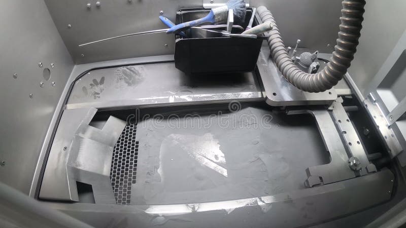 Working Chamber Laser Sintering Machine for Metal. Stock Video - Video ...