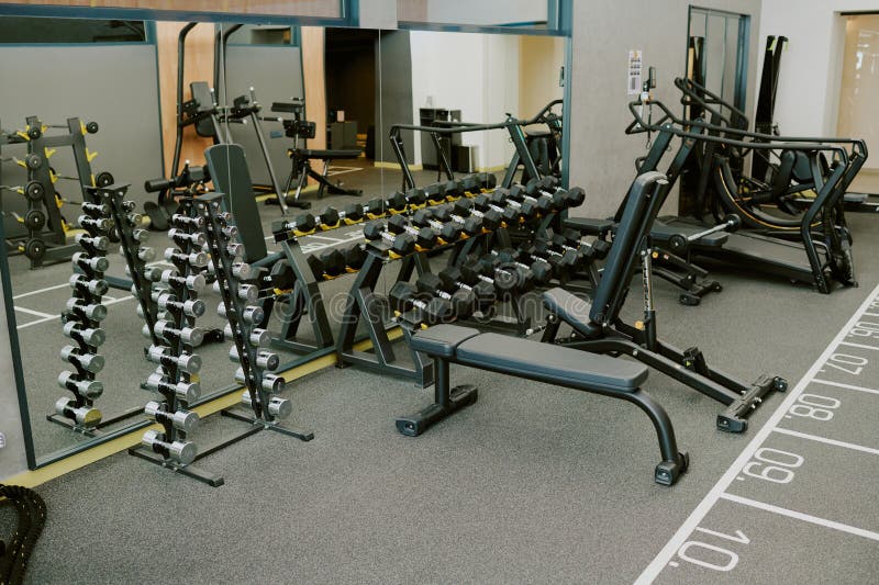 Empty Workout Zone stock photo. Image of equipment, superset - 324591406