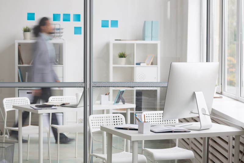 Empty workplace stock photo. Image of network, manager - 115522000