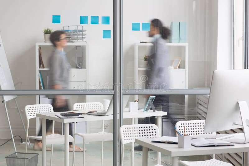 Motion in office stock image. Image of business, work - 107660083