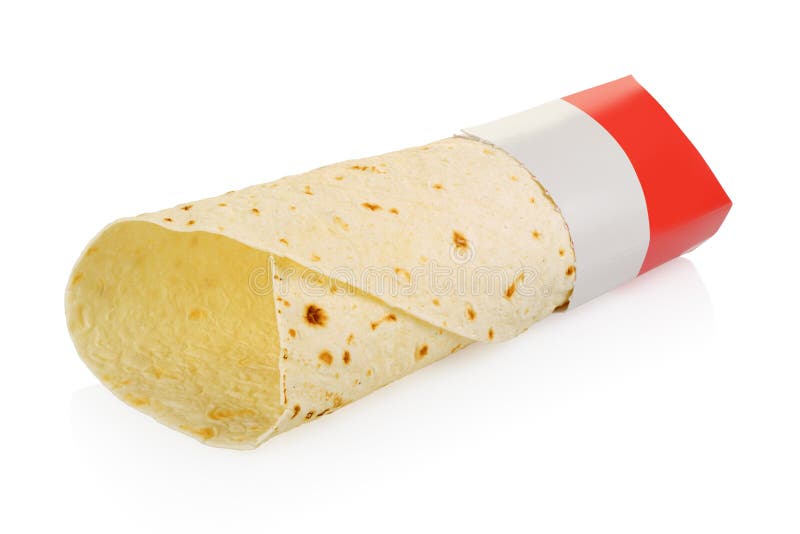 Empty wrap sandwich stock photo. Image of bread, round - 125660970