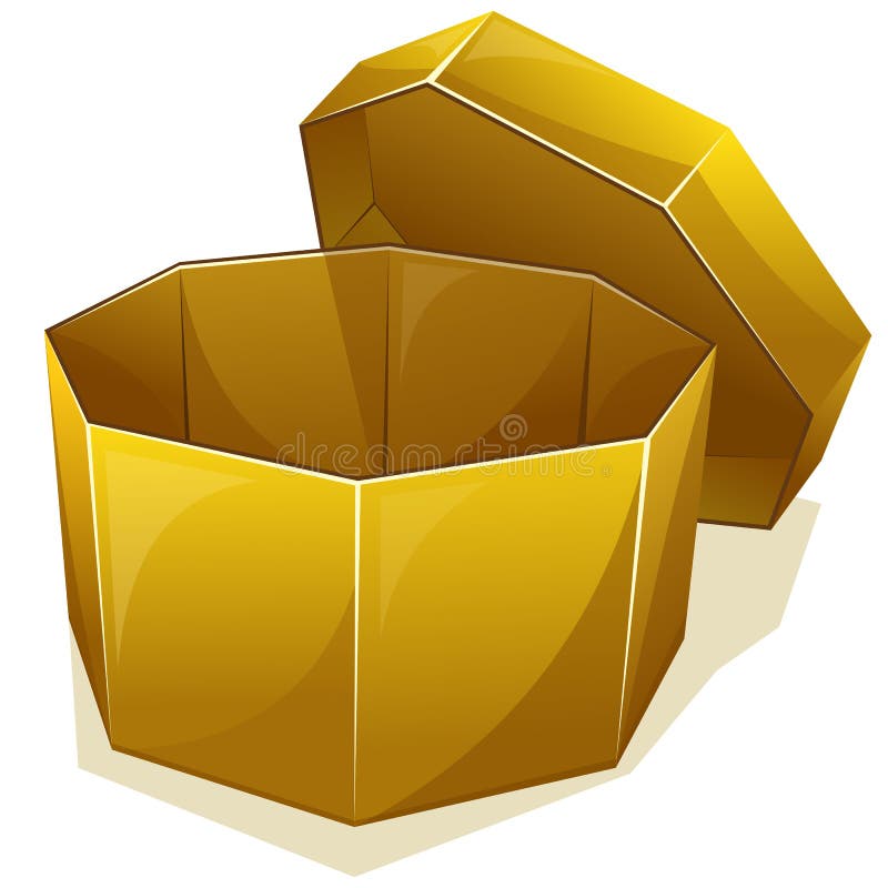 Empty yellow box stock vector. Illustration of thin, flat - 32645320