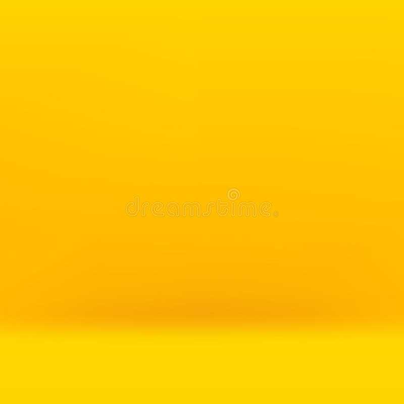 Empty Yellow Studio Background Stock Vector - Illustration of bright ...