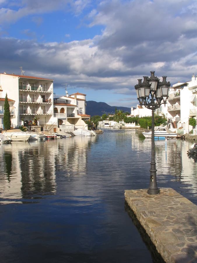 Empuriabrava Residential Marina (Costa Brava, Spain) Stock Image ...