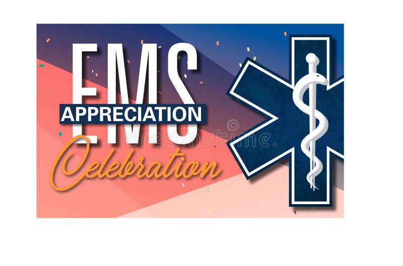 EMS Appreciation Celebration Invitation Postcard Stock Vector ...