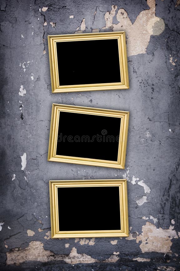 Emty frames stock photo. Image of golden, copy, space - 19764792