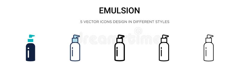 Emulsion Icon in Filled, Thin Line, Outline and Stroke Style. Vector ...