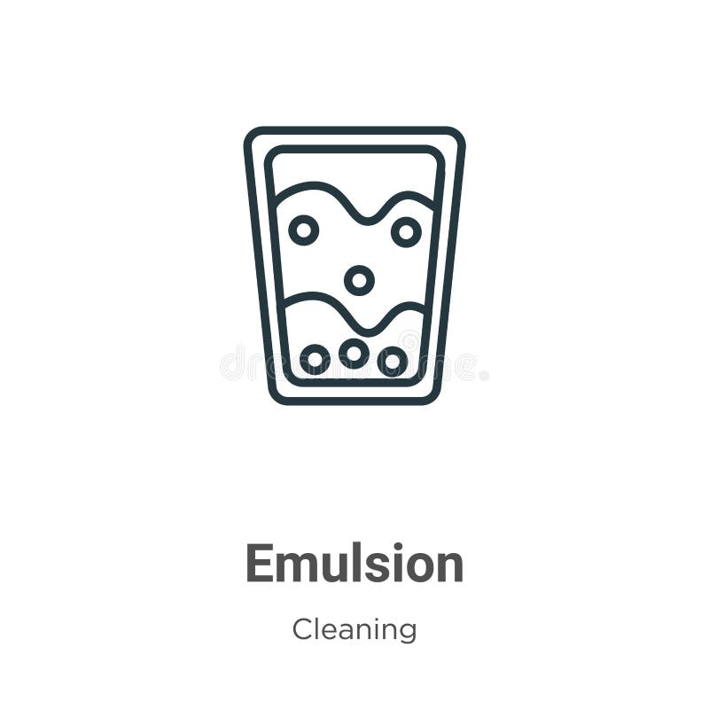 Emulsion Icon in Filled, Thin Line, Outline and Stroke Style. Vector ...