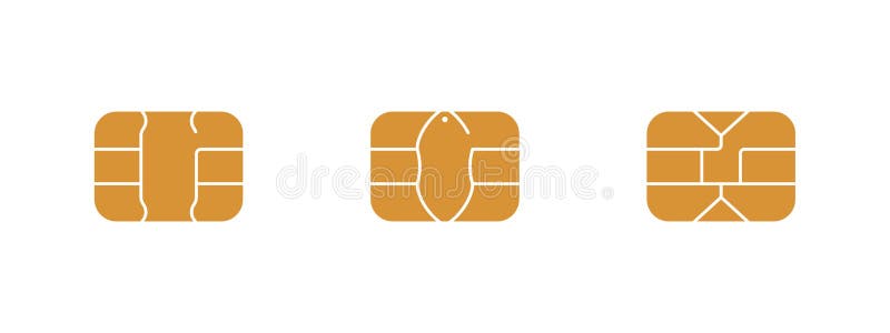 EMV Chip Icon for Bank Plastic Credit or Debit Charge Card. Vector ... EMV Chip Icon for Bank Plastic Credit or Debit Charge Card. Vector ...
