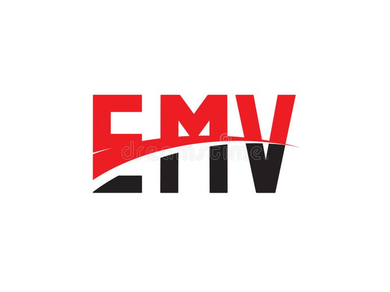 EMV Letter Initial Logo Design Vector Illustration Stock Vector ...