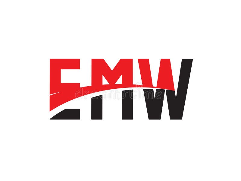 EMW Letter Initial Logo Design Vector Illustration Stock Vector ...